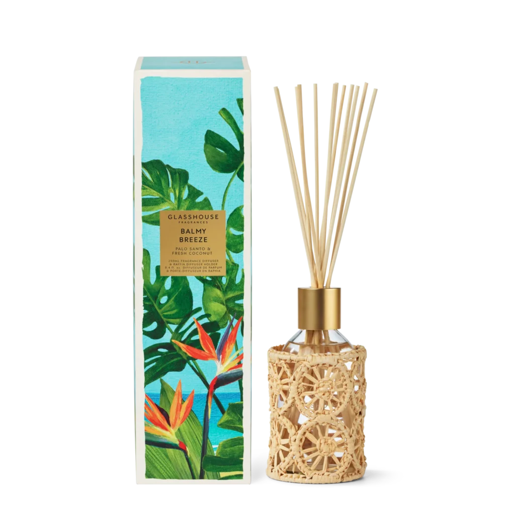 Balmy Breeze Fragrance diffuser by Glasshouse Fragrances